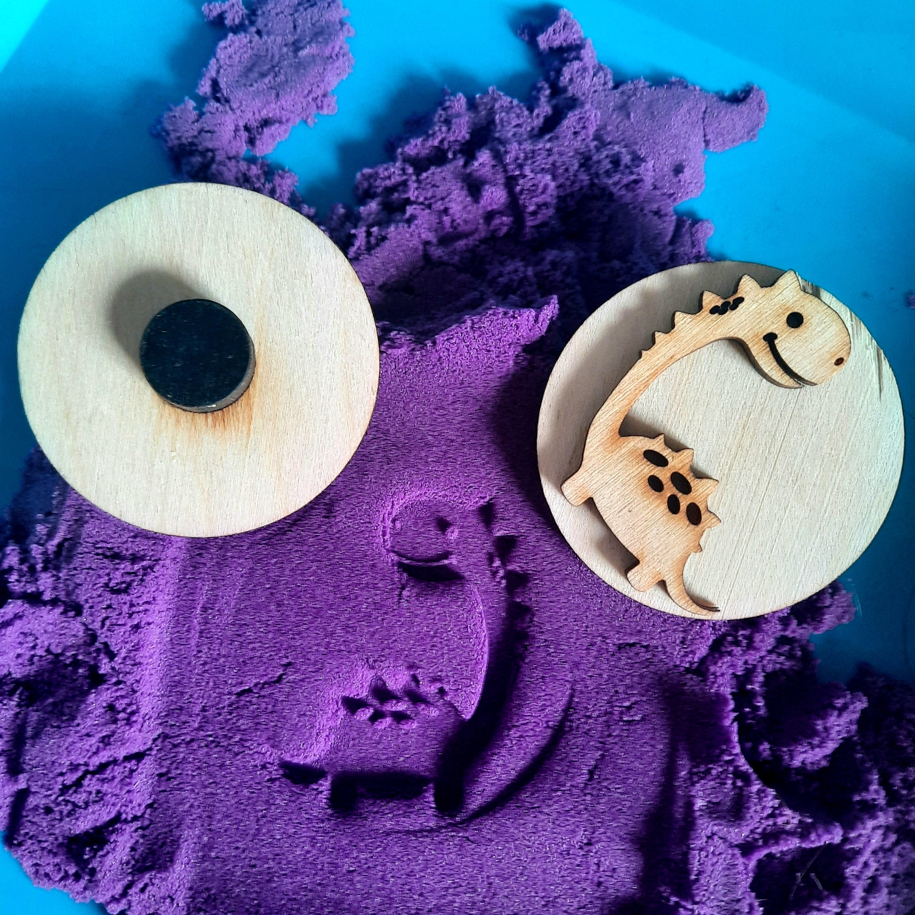 5 X Wooden Dino Stamp | Dinosaur Stamp | Playdough Stamps | Kinect Sand ...