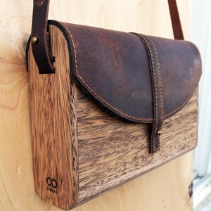 HANDMADE WOODEN Hand Bag || Camel Leather || Cedar Wood || 100% Real ...