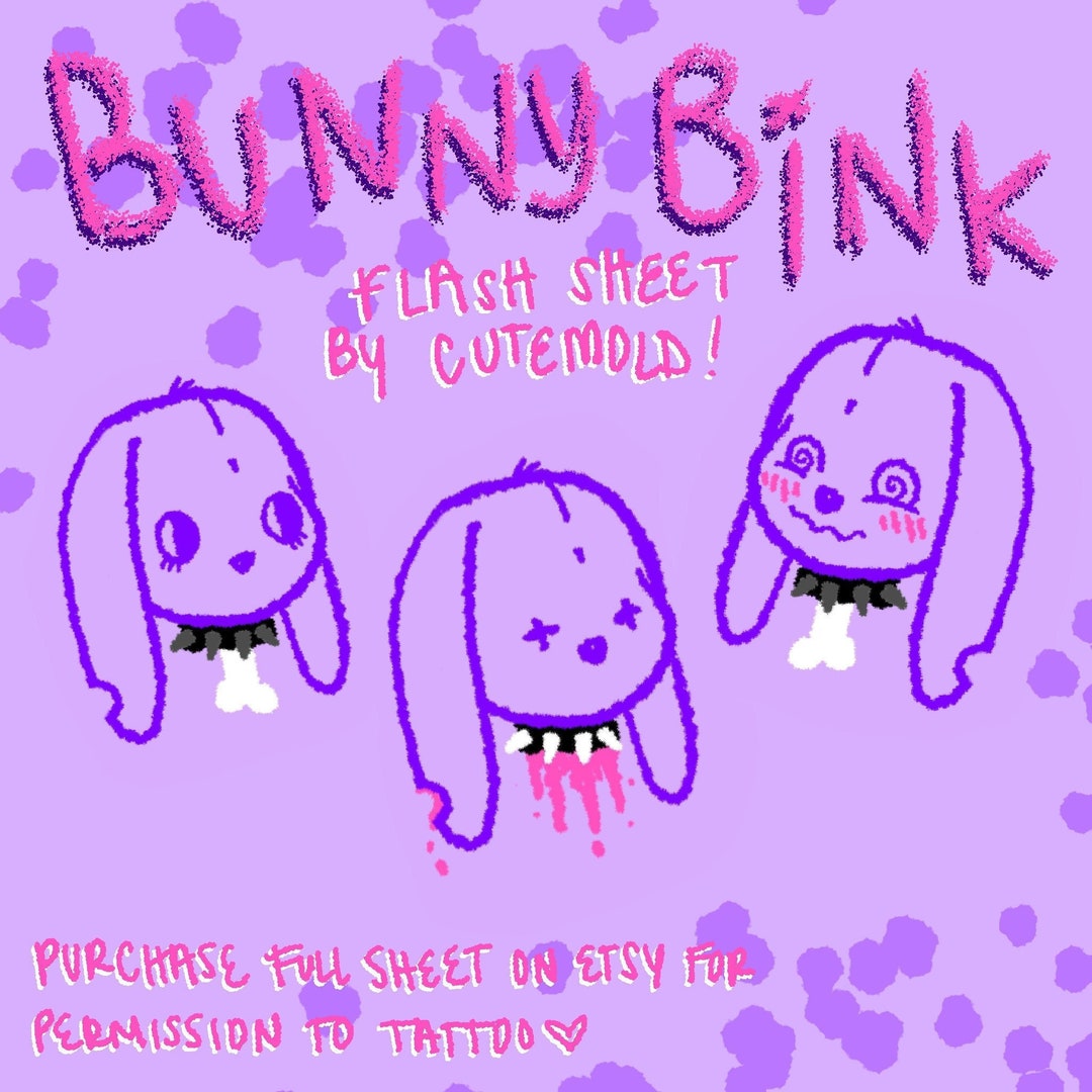 Bunny Bink ! Flash Sheet by @cutemold - Etsy