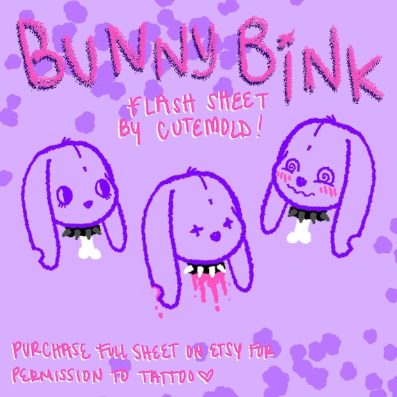 Bunny Bink Flash Sheet by cutemold - Etsy