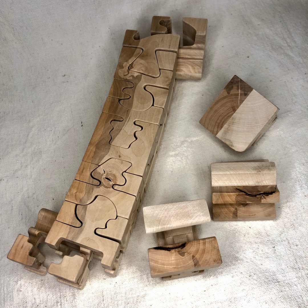 Two-tone 3D Puzzle Pear and Maple - 15 Pieces - Etsy