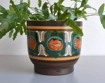 Retro Plant Pot - Etsy