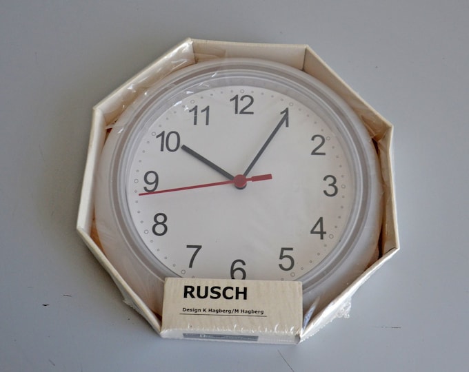 Wall Clock IKEA Model RUSCH Design Knut Hagberg and Marianne Hagberg - Etsy