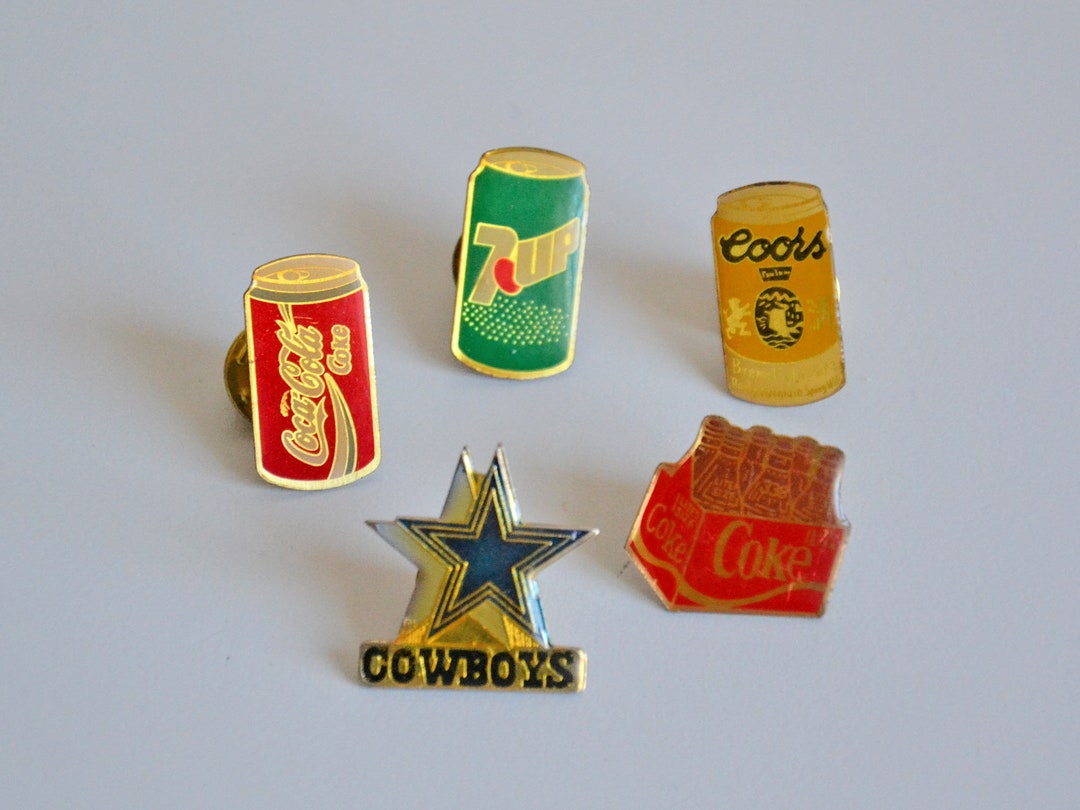 Set of 5 Coca-cola Pins, 80's Fashion Collection - Etsy