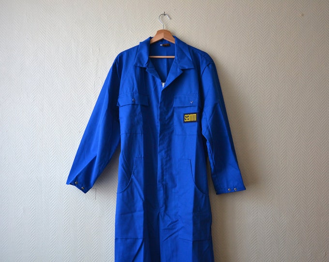 Vintage Worker Blue Overall STCN Creation / COVERALLS Full Cover ...