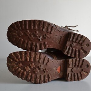 Vintage Military Rangers, Brown Leather Shoes, Pair of Army Boots ...