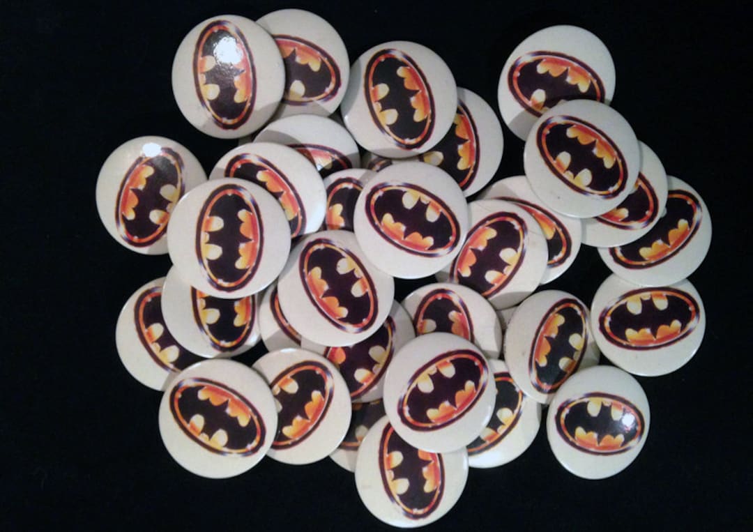 Set of 10 BATMAN Buttons, Vintage BATMAN Badge 1989 DC Comics Inc - Etsy