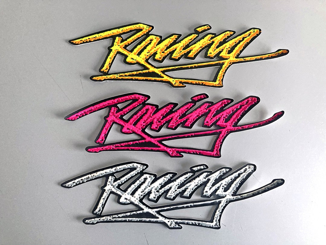 Vintage RACING Patch, Large Emblem Badge for Motocross Clothing and ...