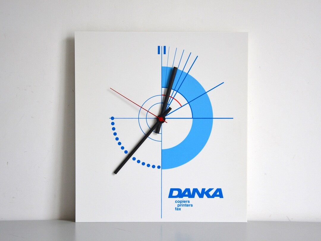 Vintage Advertising Wall Clock, 80s Office Decoration Clock - Etsy