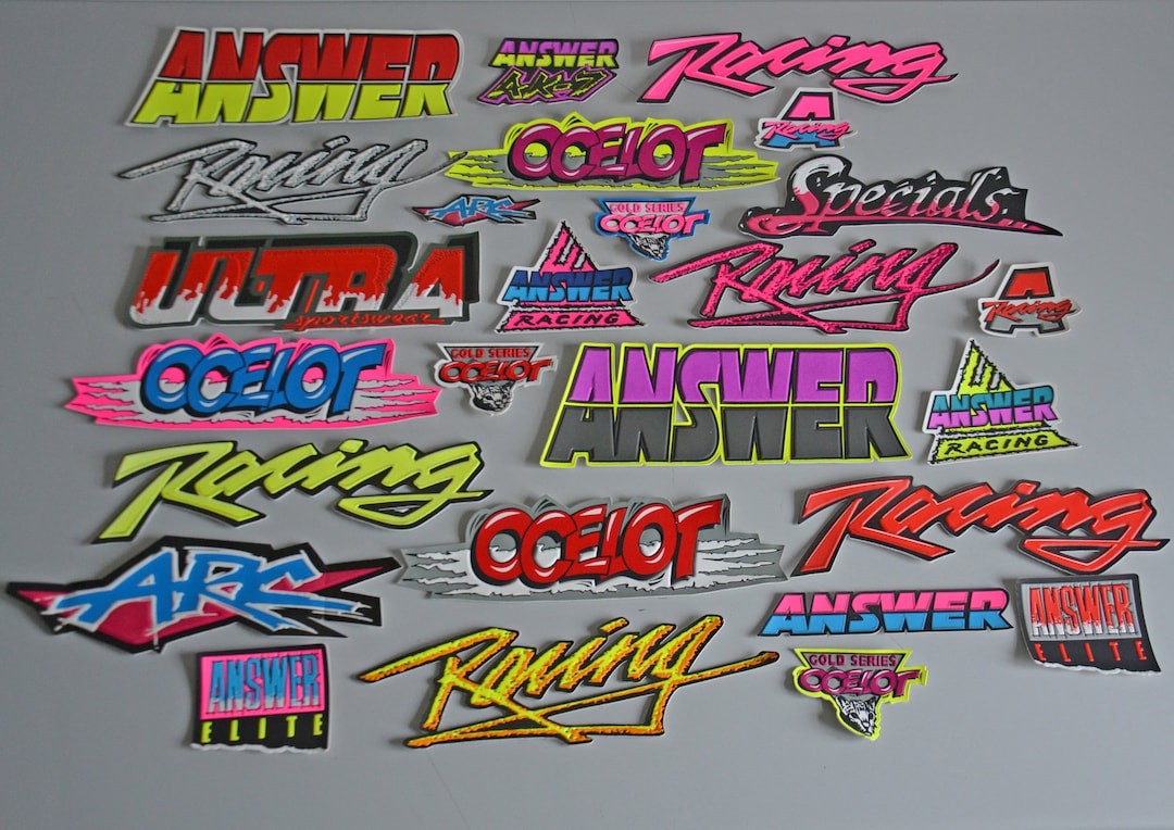 Motorcycle Cross Patches, Set of 26 Large Emblem Badge for Vintage ...
