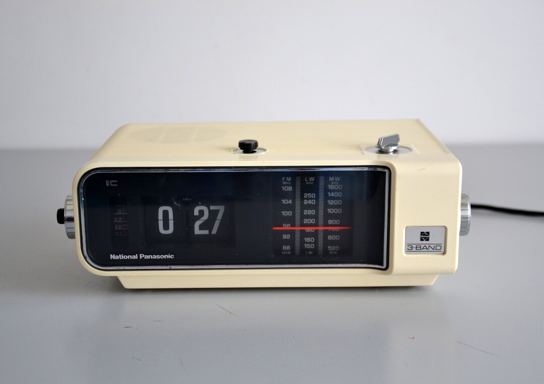 Vintage Flip FLAP Clock National Panasonic Model RC-6203LB, Radio Alarm ...