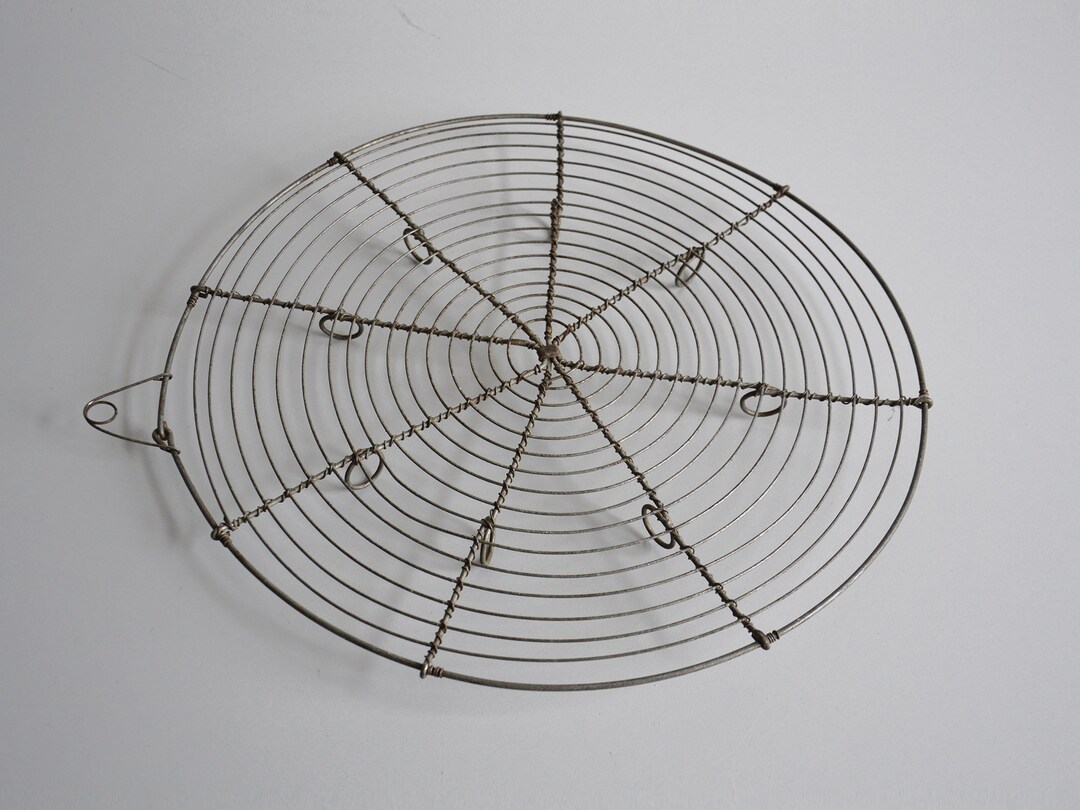 French Vintage Metal Wire Cooling Rack Trivet Cake Holder, Diameter ...