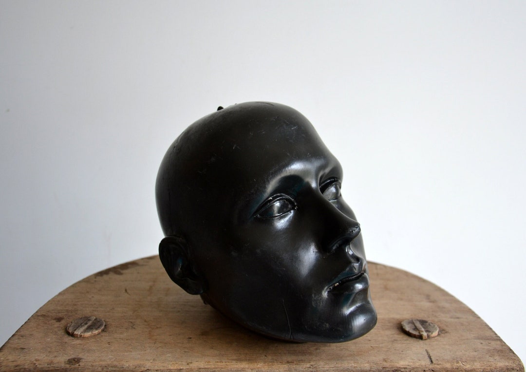 Vintage Resin Mannequin Head, Man Head, Cabinet of Curiosities Decor - Etsy