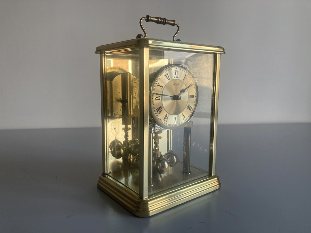 Vintage HERMLE Pendulum, Golden Ball Pendulum Clock - Etsy