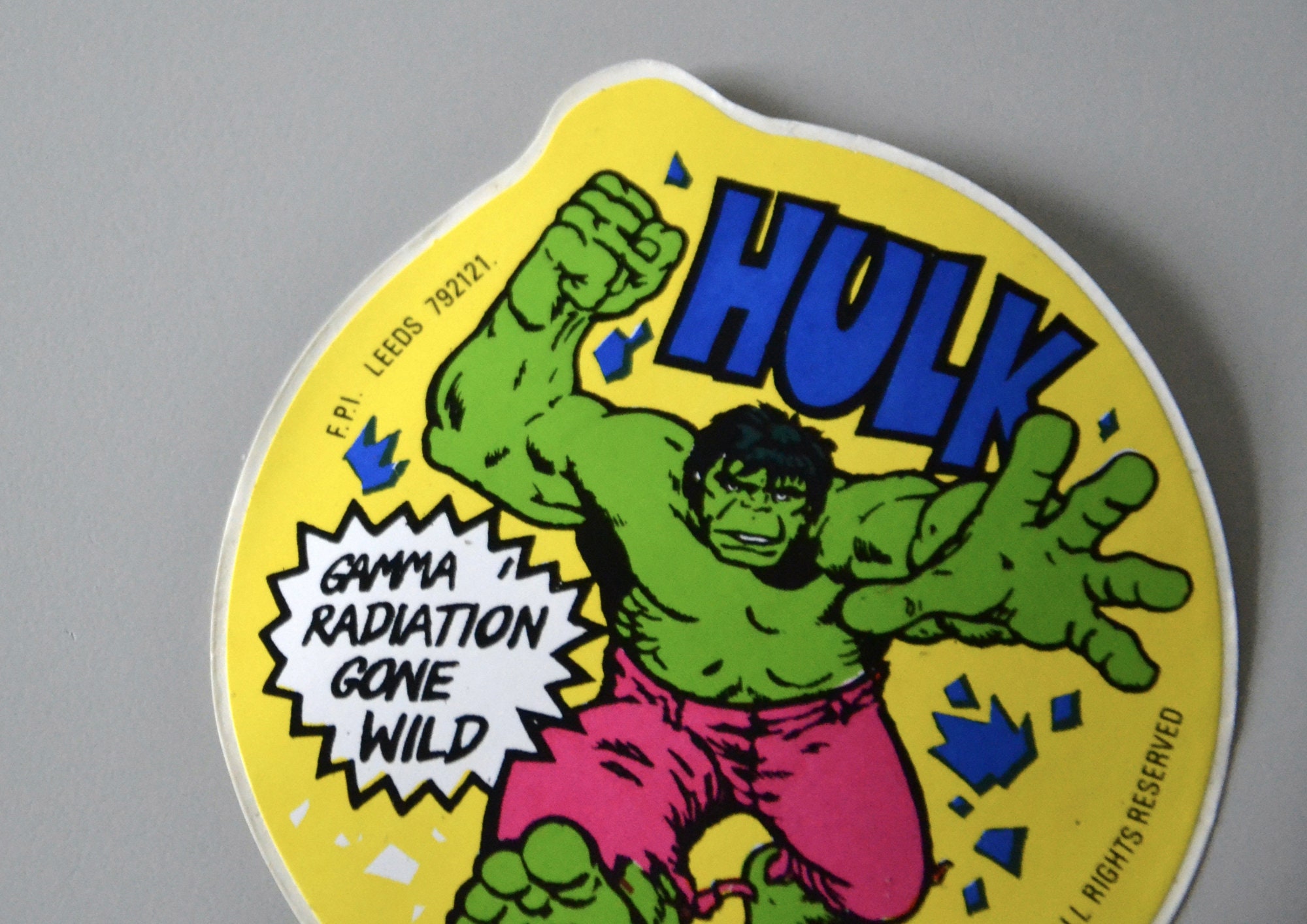 The Incredible Hulk, Authentic Vintage and Rare Sticker From the 70s ...