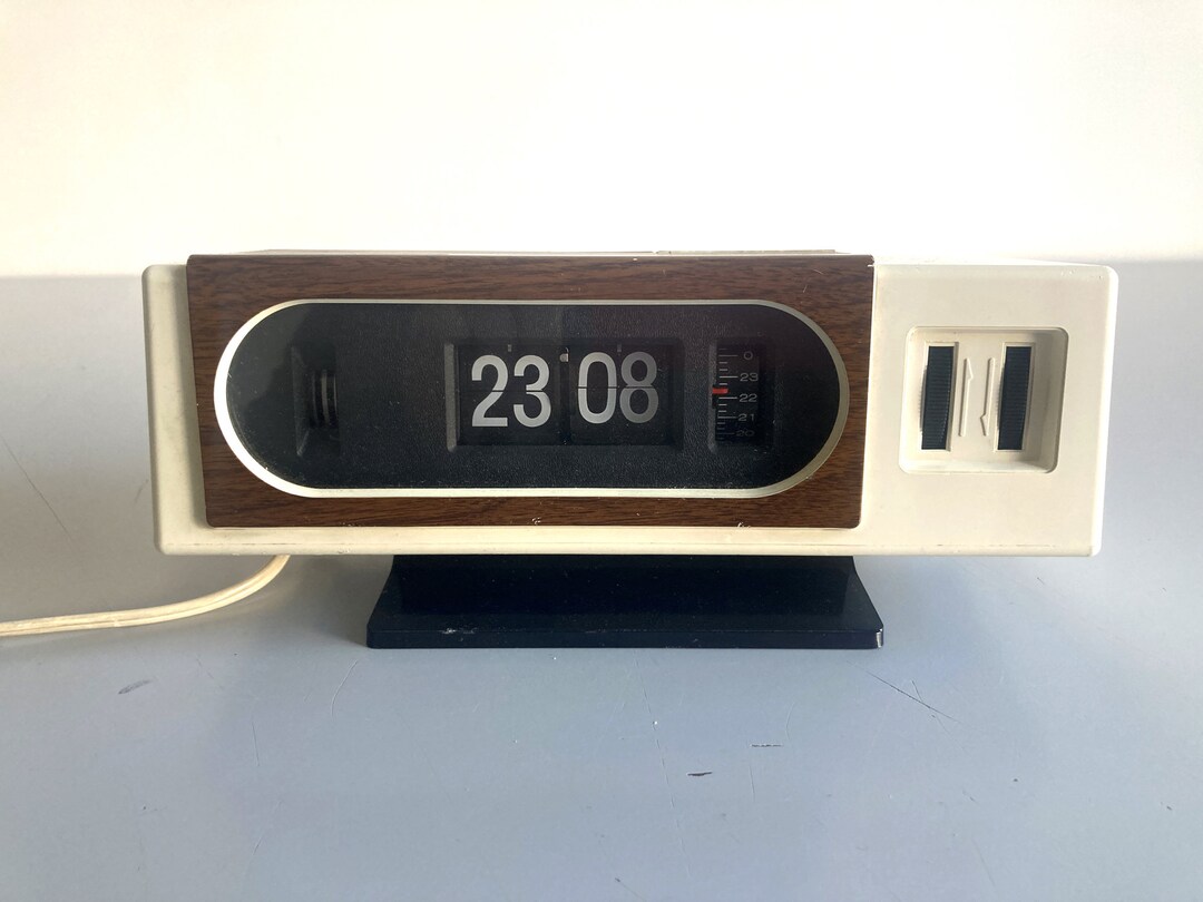 Vintage flip FLAP clock KALORIK model 314, radio alarm clock 70s - Etsy ...
