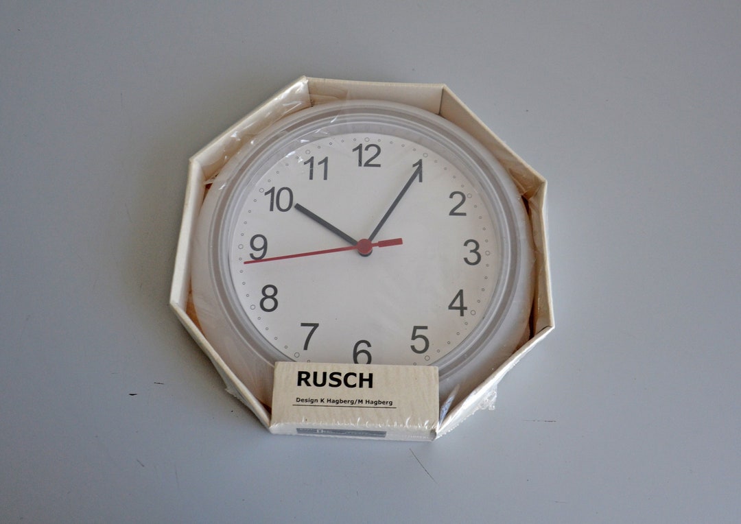 Wall Clock IKEA Model RUSCH Design Knut Hagberg and Marianne - Etsy