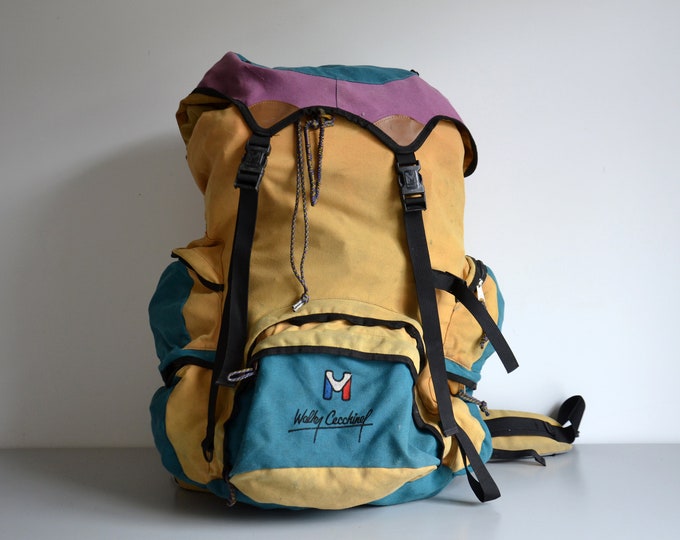 Vintage Backpack MILLET Signature Walter Cecchinel, French ...
