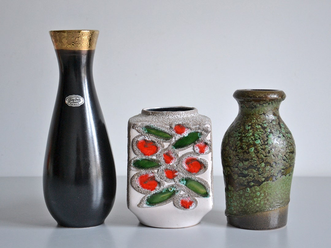 Vintage German Ceramic Vase, Fat Lava Pottery, 1960s Retro Decor - Etsy