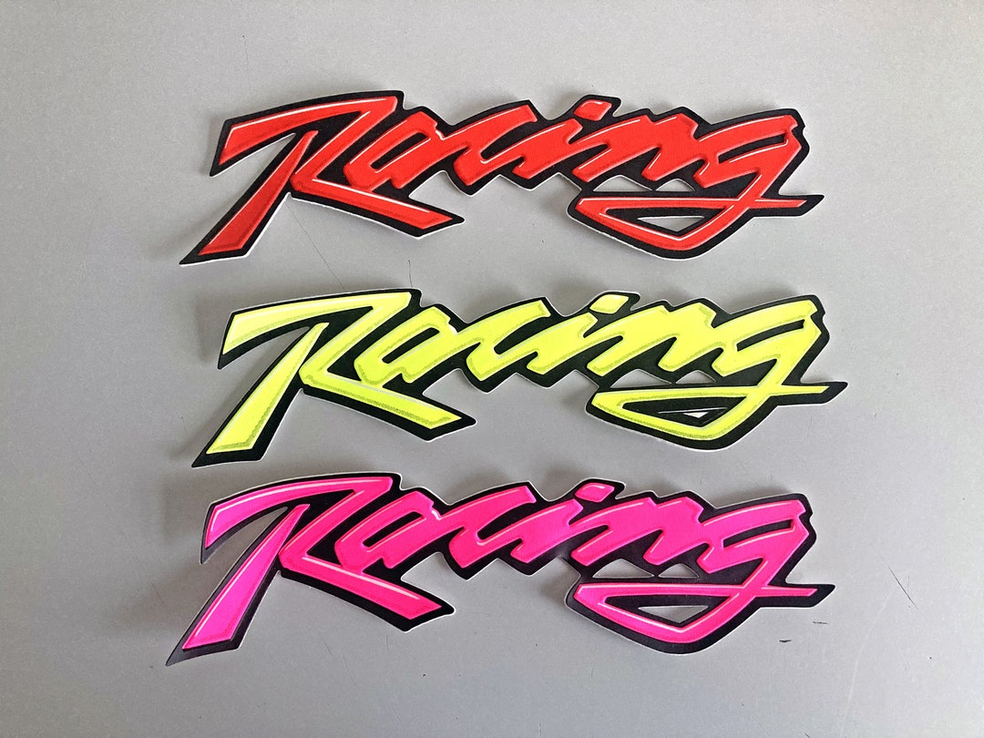 Vintage RACING Patch, Large Emblem Badge for Motocross Clothing and ...