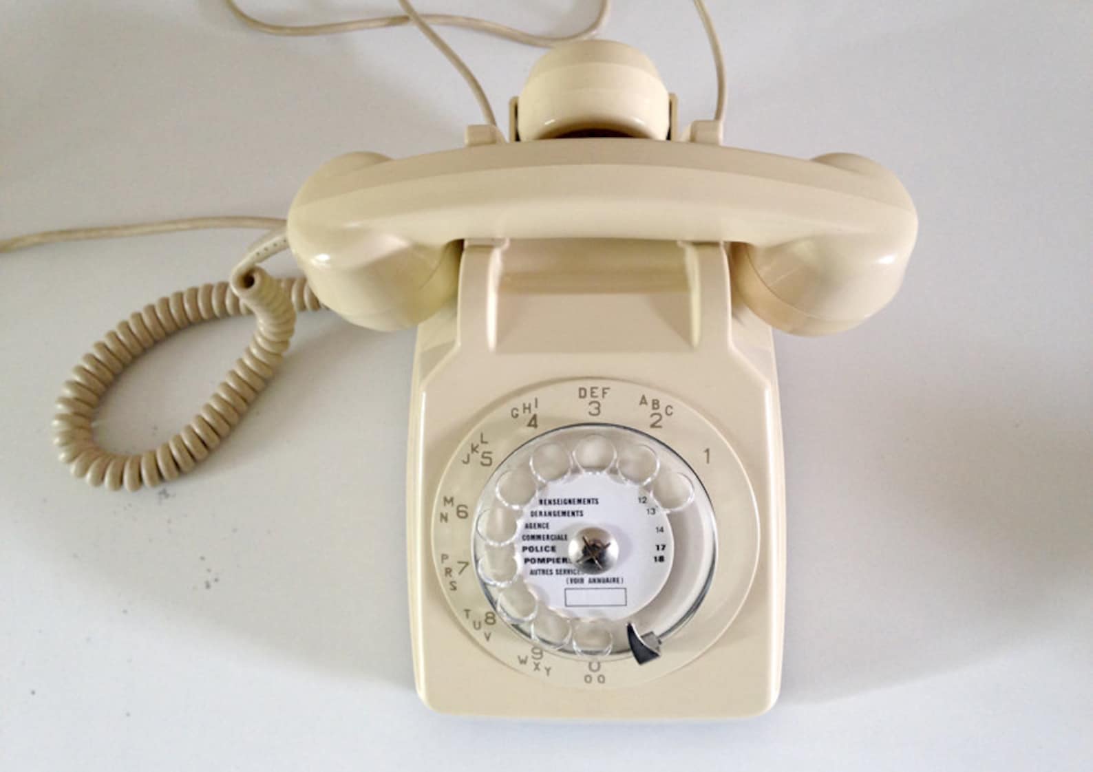 Téléphone à cadran rotatif Socotel S63 Vintage | Etsy