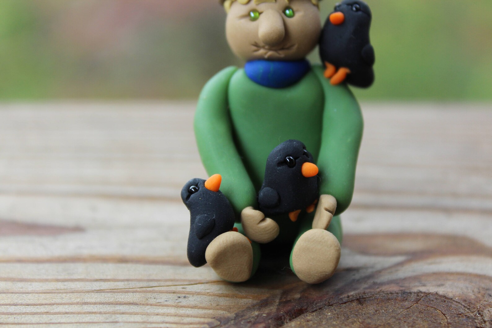 Scarecrow With Crows Polymer Clay Scarecrow Polymer Clay - Etsy