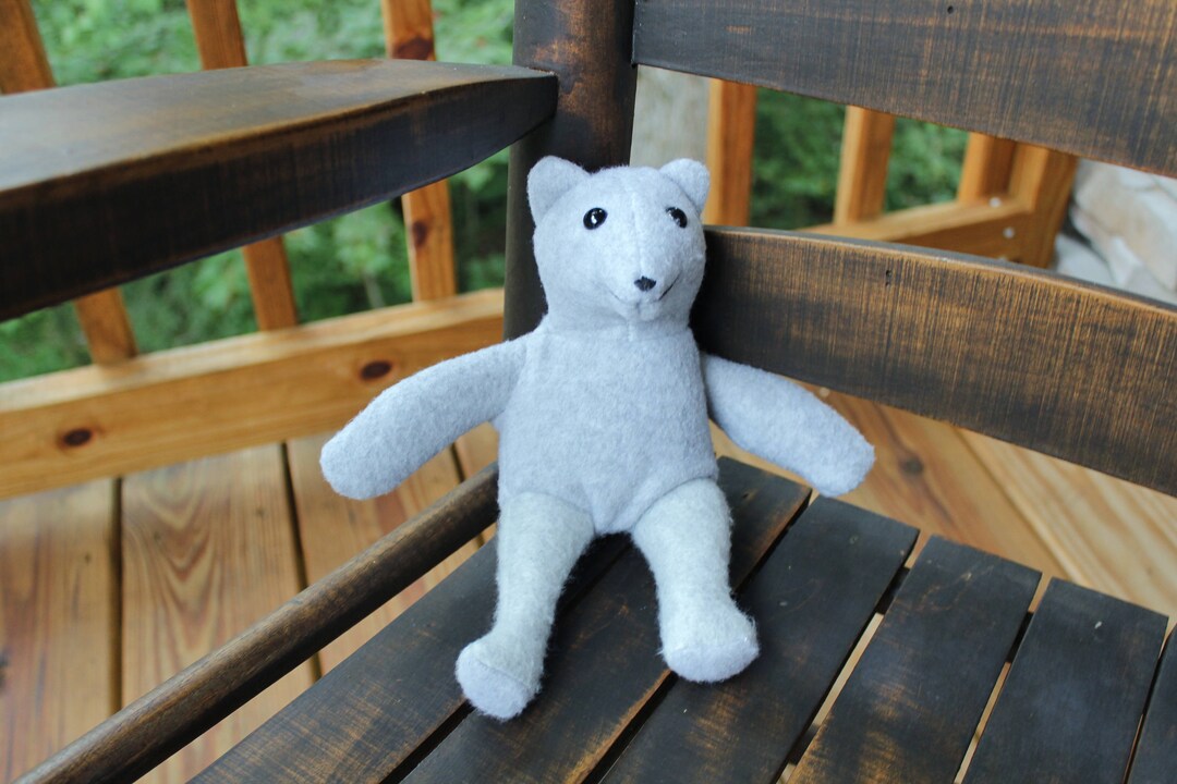 Fleece Bear Stuffed Animal Fleece Stuffed Animal Handmade - Etsy.de