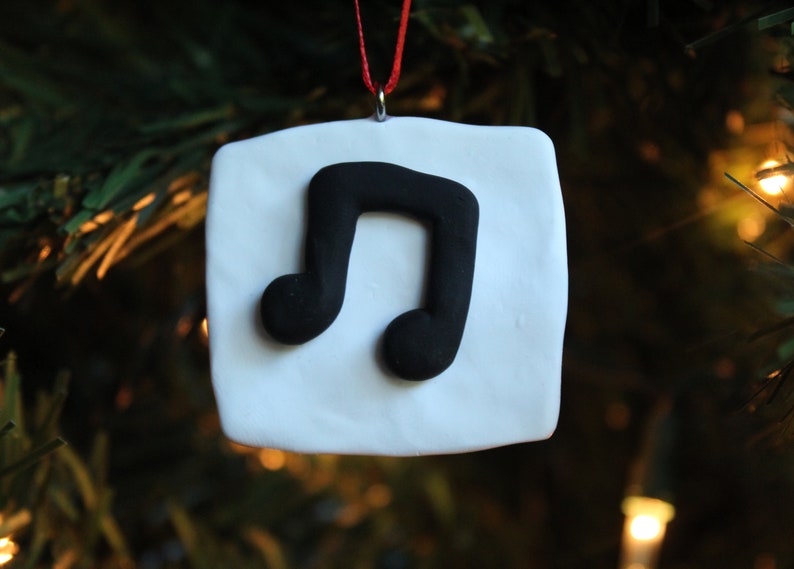 Music Note Ornaments Polymer Clay Eighth Note Polymer Clay - Etsy UK