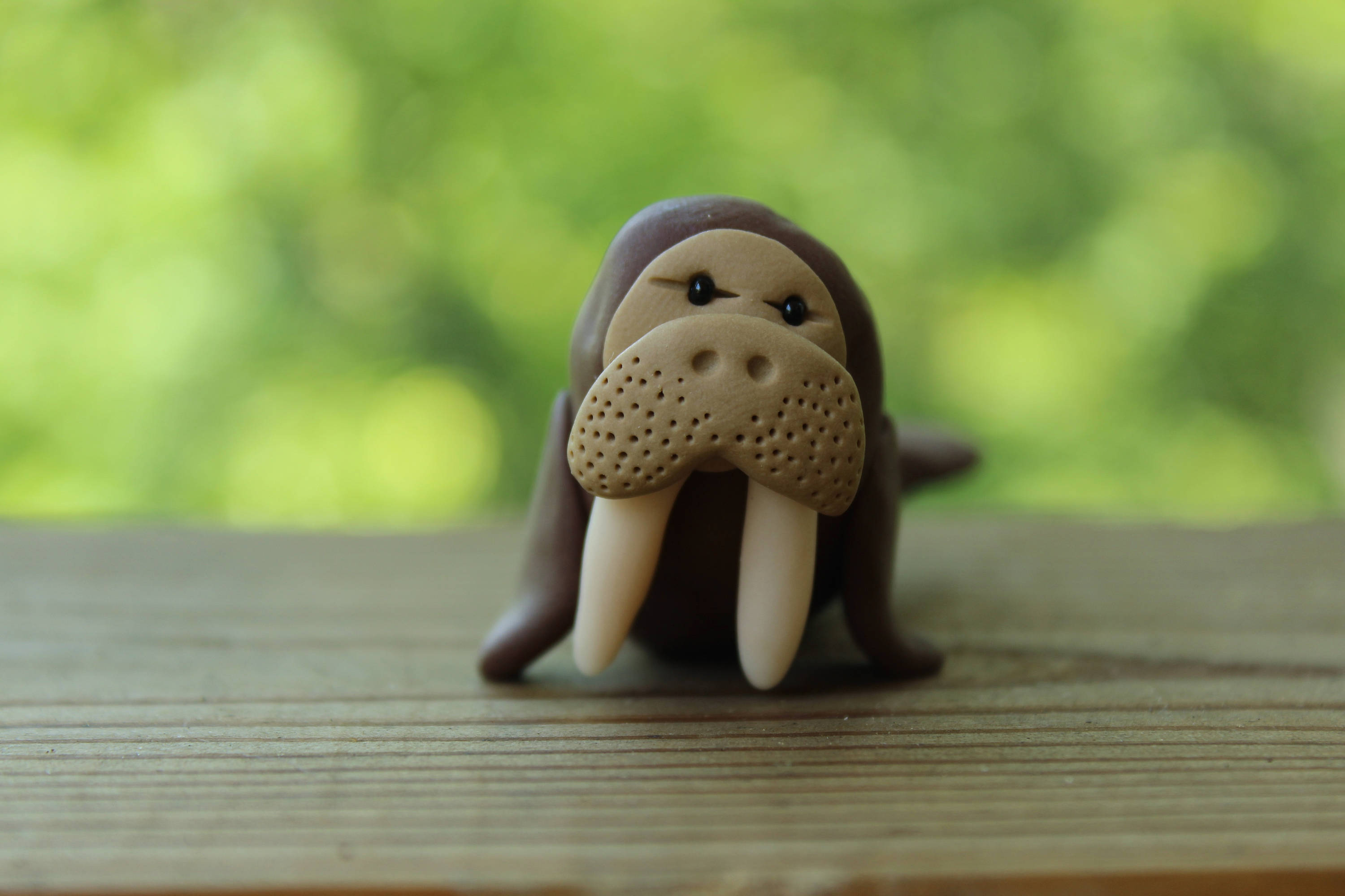 Polymer Clay Walrus Figurine Handmade Walrus Figurine Polymer Clay ...