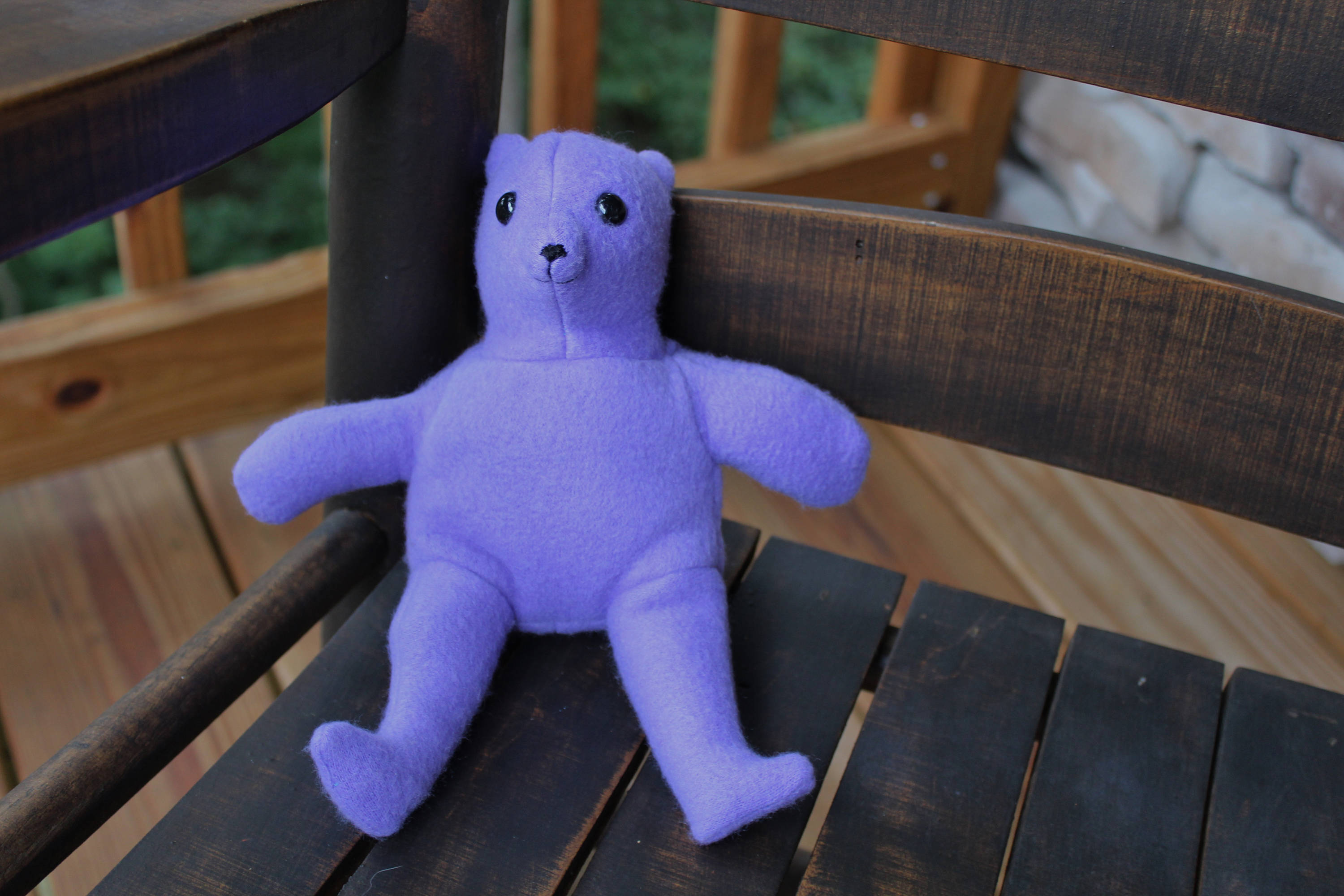 Fleece Bear Stuffed Animal Fleece Stuffed Animal Handmade - Etsy.de