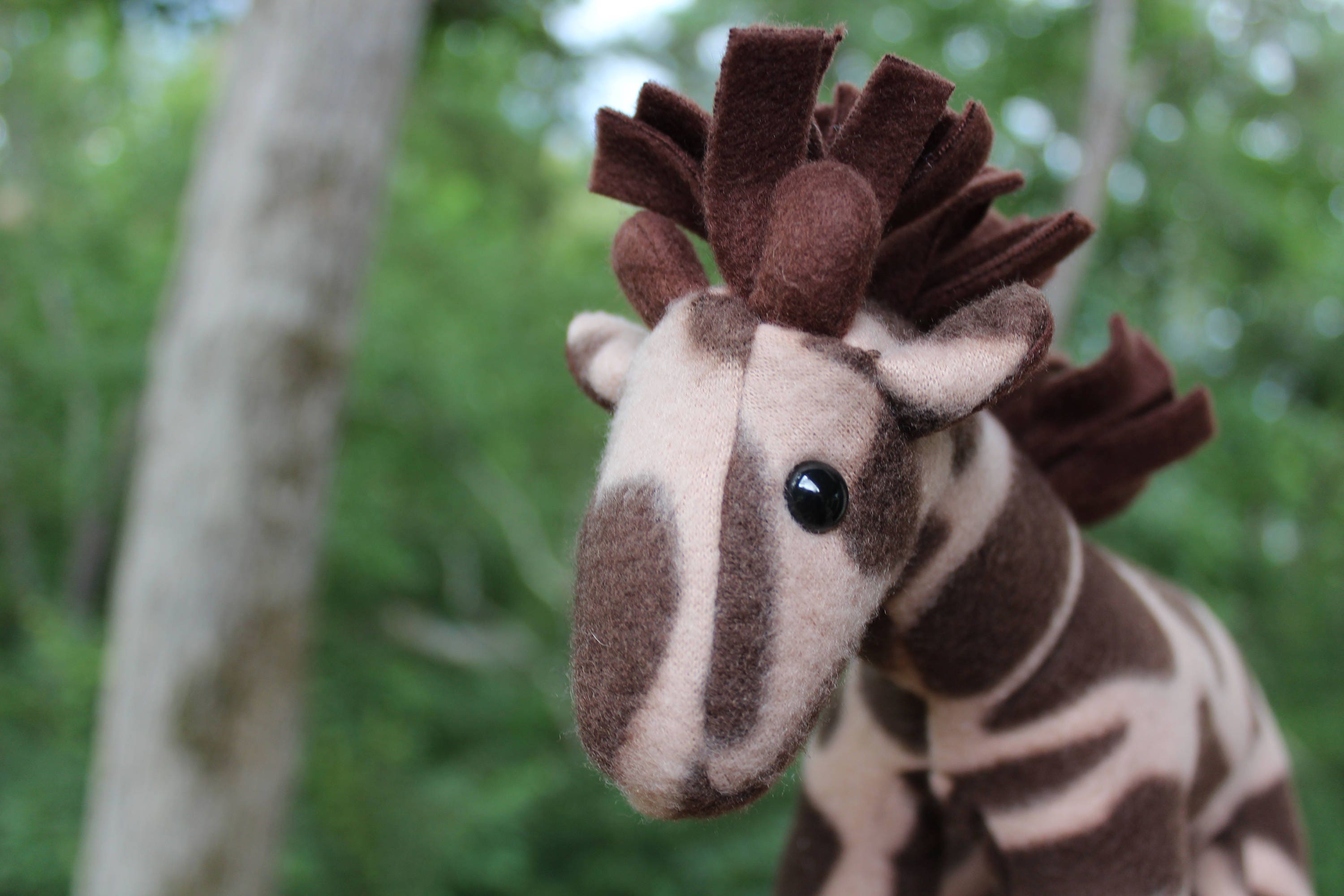 Giraffe Stuffed Animal Fleece Stuffed Animal Handmade Stuffed Animals ...