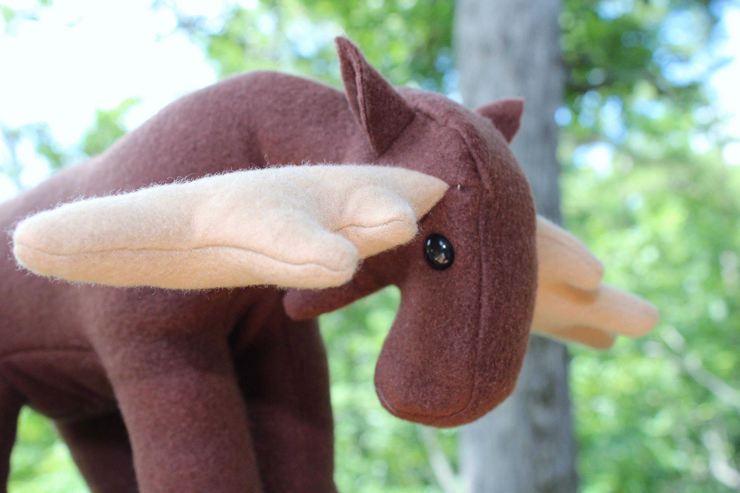 Moose Stuffed Animal Fleece Stuffed Animal Handmade Moose Stuffed ...