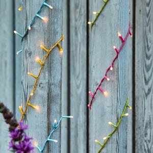 Indoor or Outdoor Pink Pin String Lights - Etsy