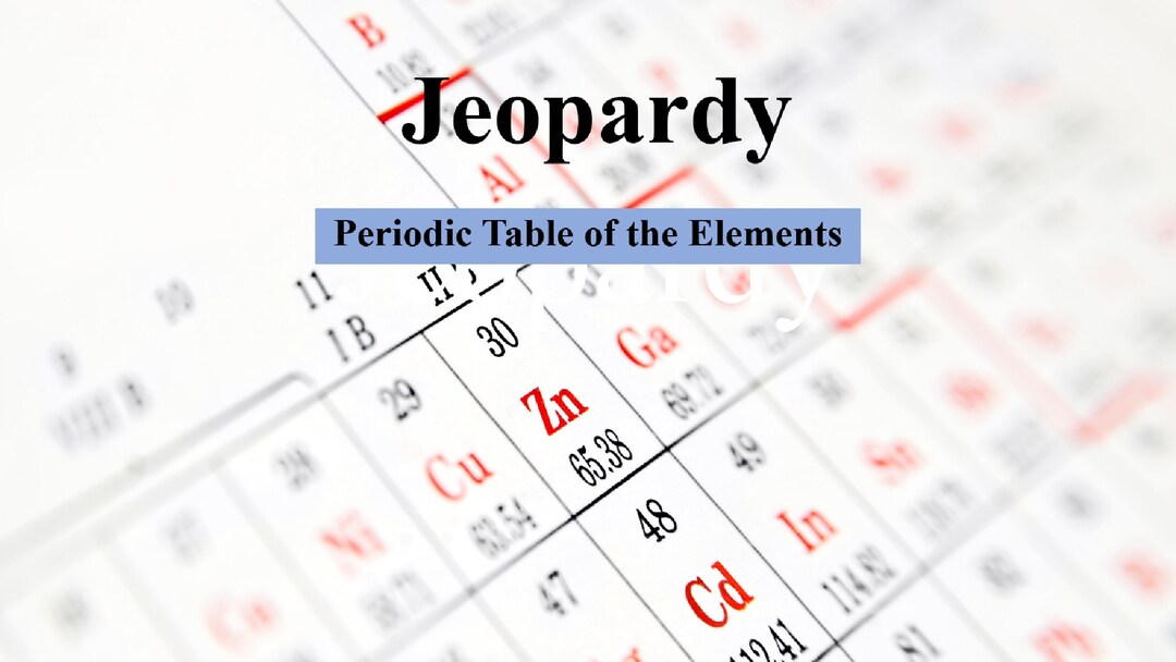 Periodic Table of the Elements - Interactive and Educational Version of ...
