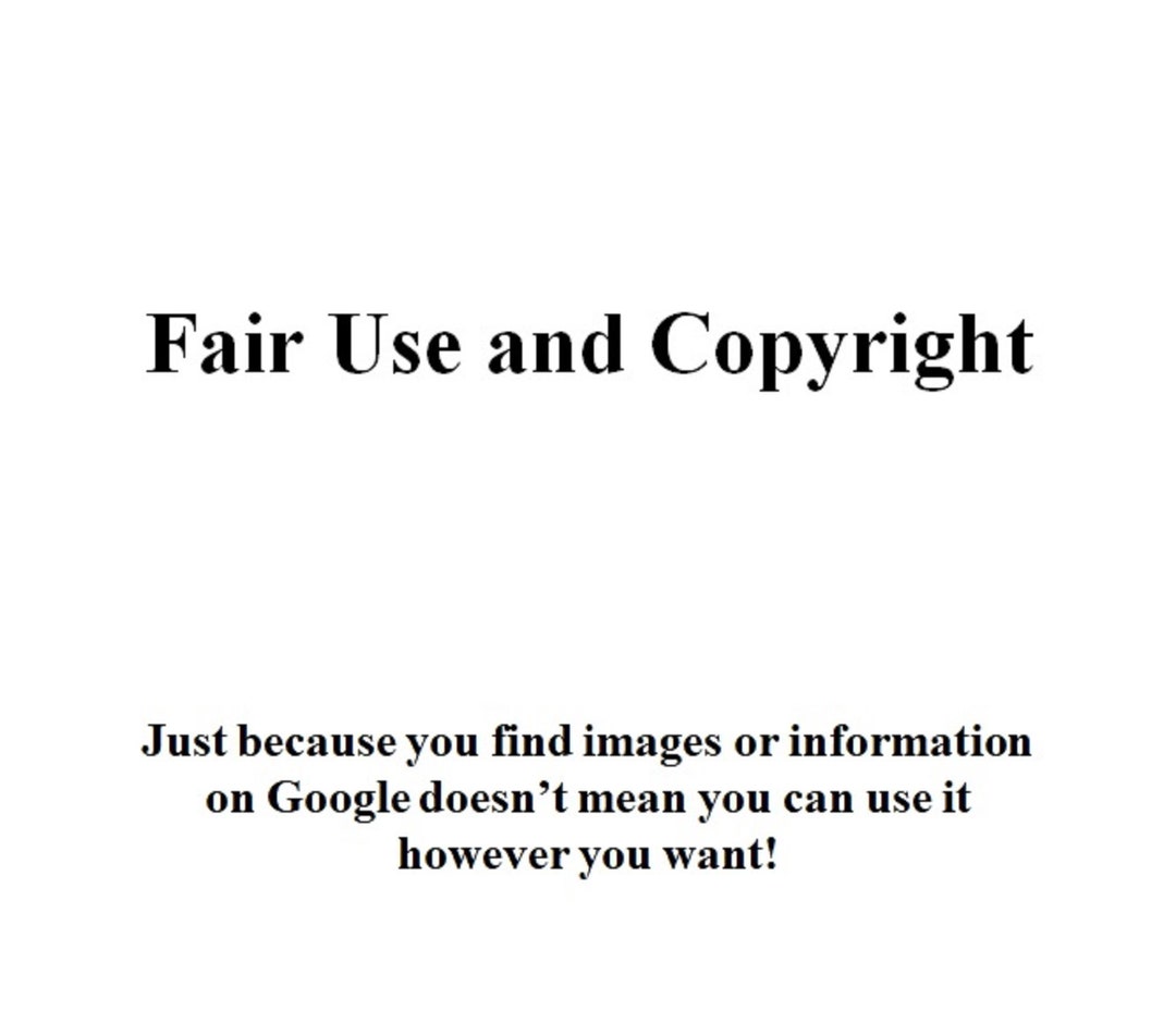 Copyright and Fair Use - Etsy
