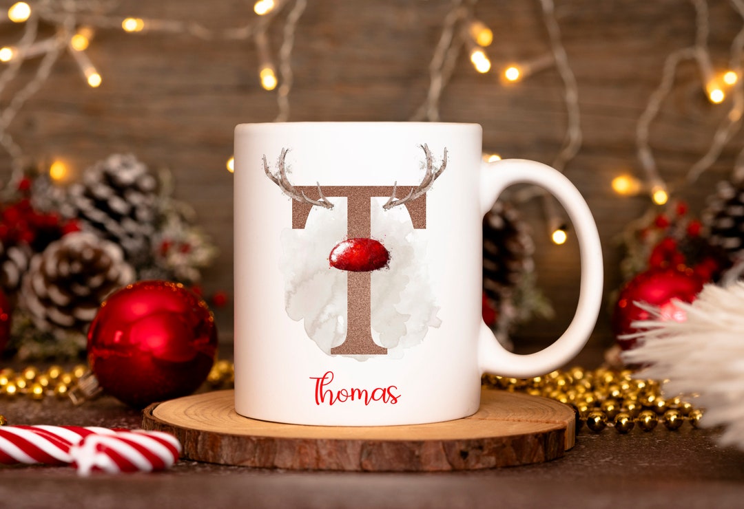 Mug de Noël personnalisé, décoration de boîte pour le réveillon de Noël ...