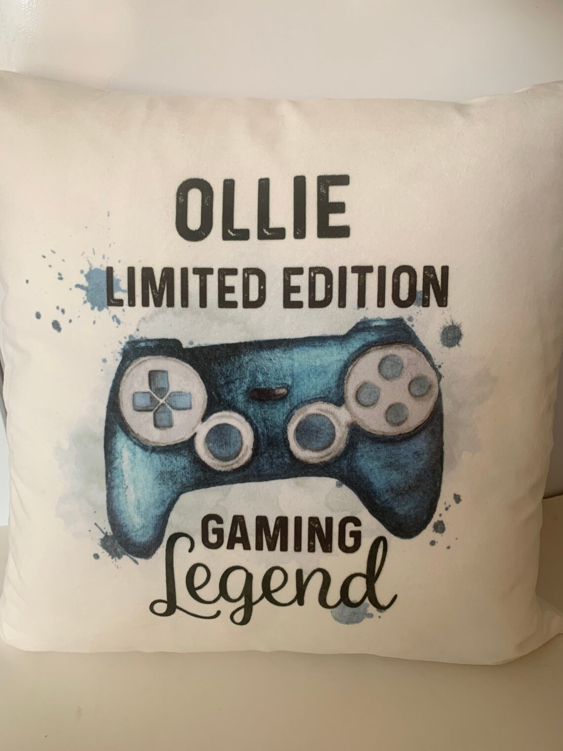 Personalised Gamer Cushion, Gaming Cushion for Kids, Gamers Gift, Boy ...