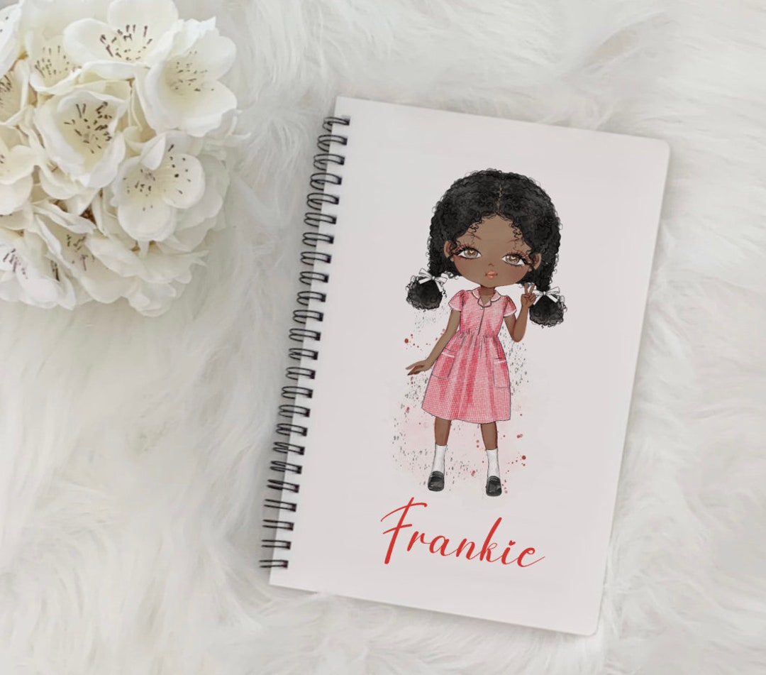 Personalised Girls Notebook, School Girl Book, Back to School ...