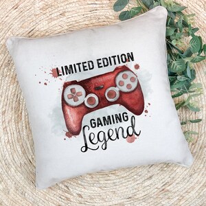 Personalised Gamer Cushion, Gaming Cushion for Kids, Gamers Gift, Boy ...