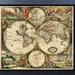 Vintage Old World Map 1689 Old Map Antique Restoration Decorator Style ...