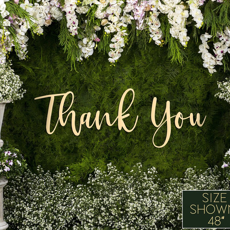 Wooden Thank You - Etsy