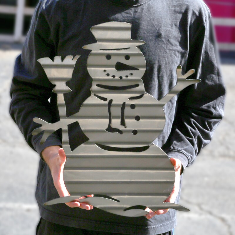 Metal Snowman - Etsy