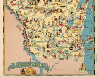 Wisconsin Map Art | Etsy