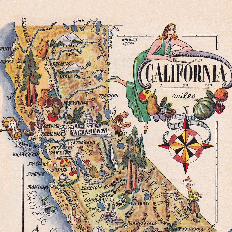 Vintage California - Etsy