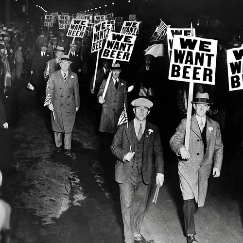 1932 WE WANT BEER Protest Against Prohibition 18th Amendment - Etsy
