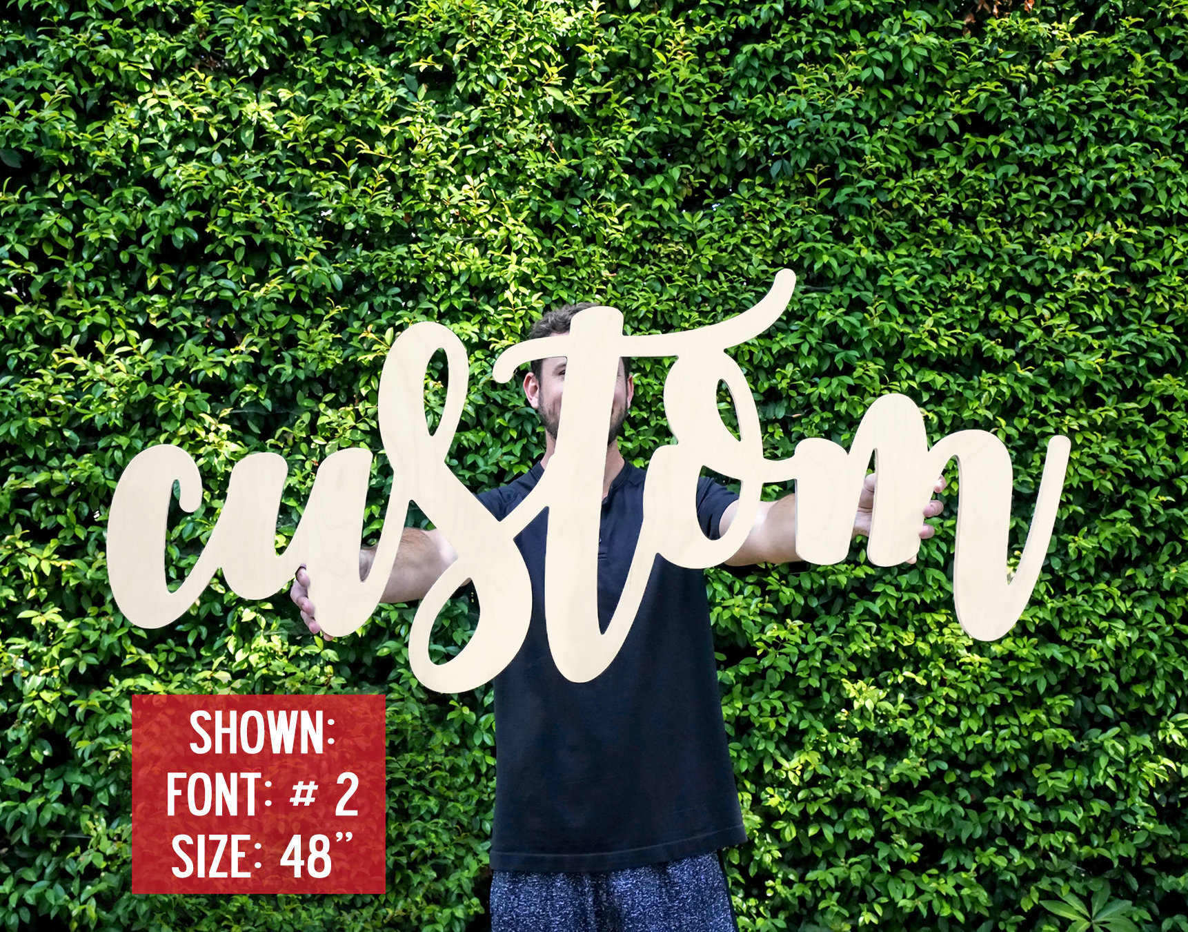 Large Name Sign Unpainted Wood Calligraphy Laser Cut Nursery - Etsy