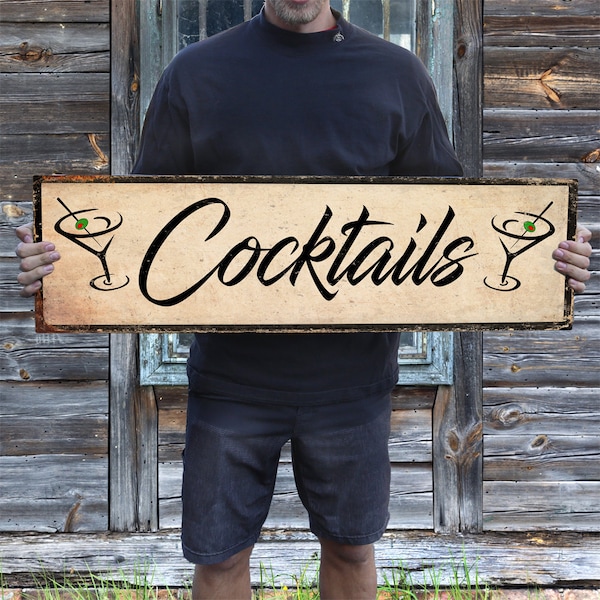 Vintage Cocktail Sign - Etsy