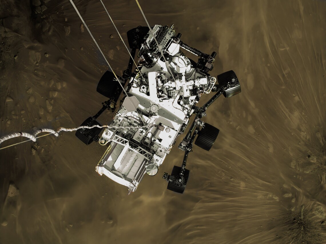 NASA Perseverance Rover Descending to Mars NASA Print Space Planet ...