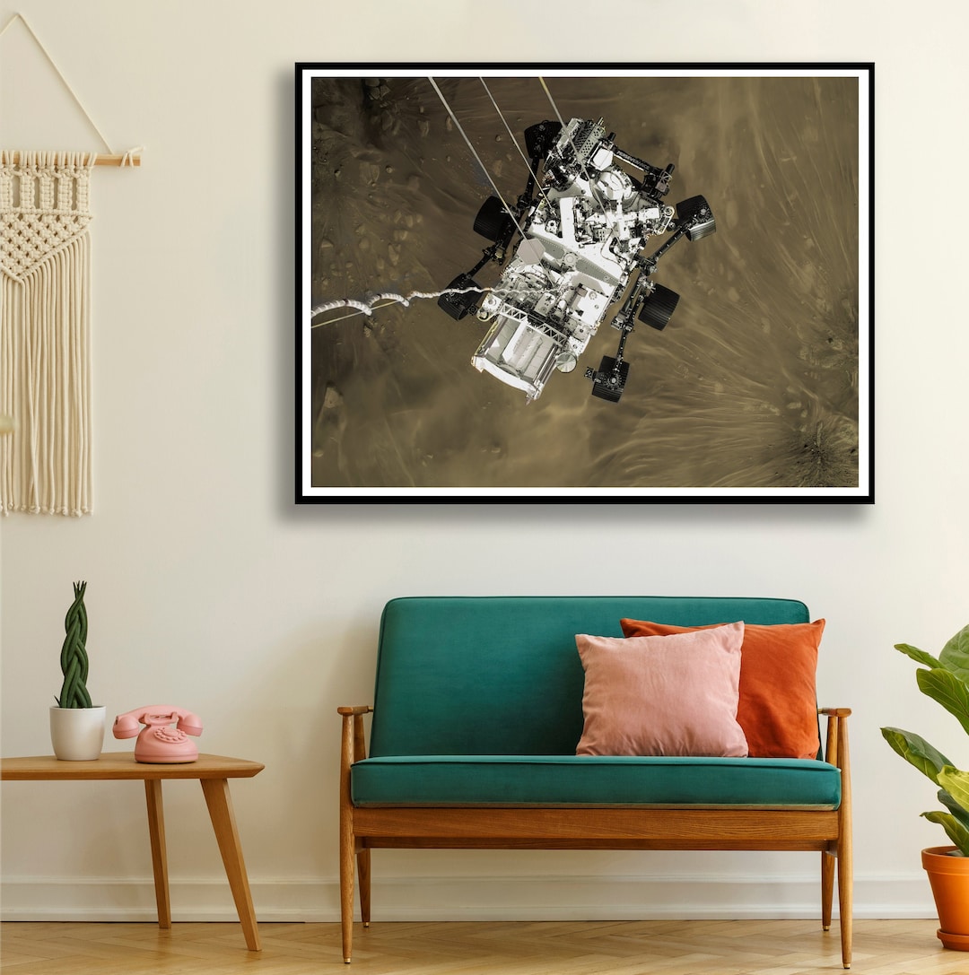 NASA Perseverance Rover Descending to Mars NASA Print Space Planet ...