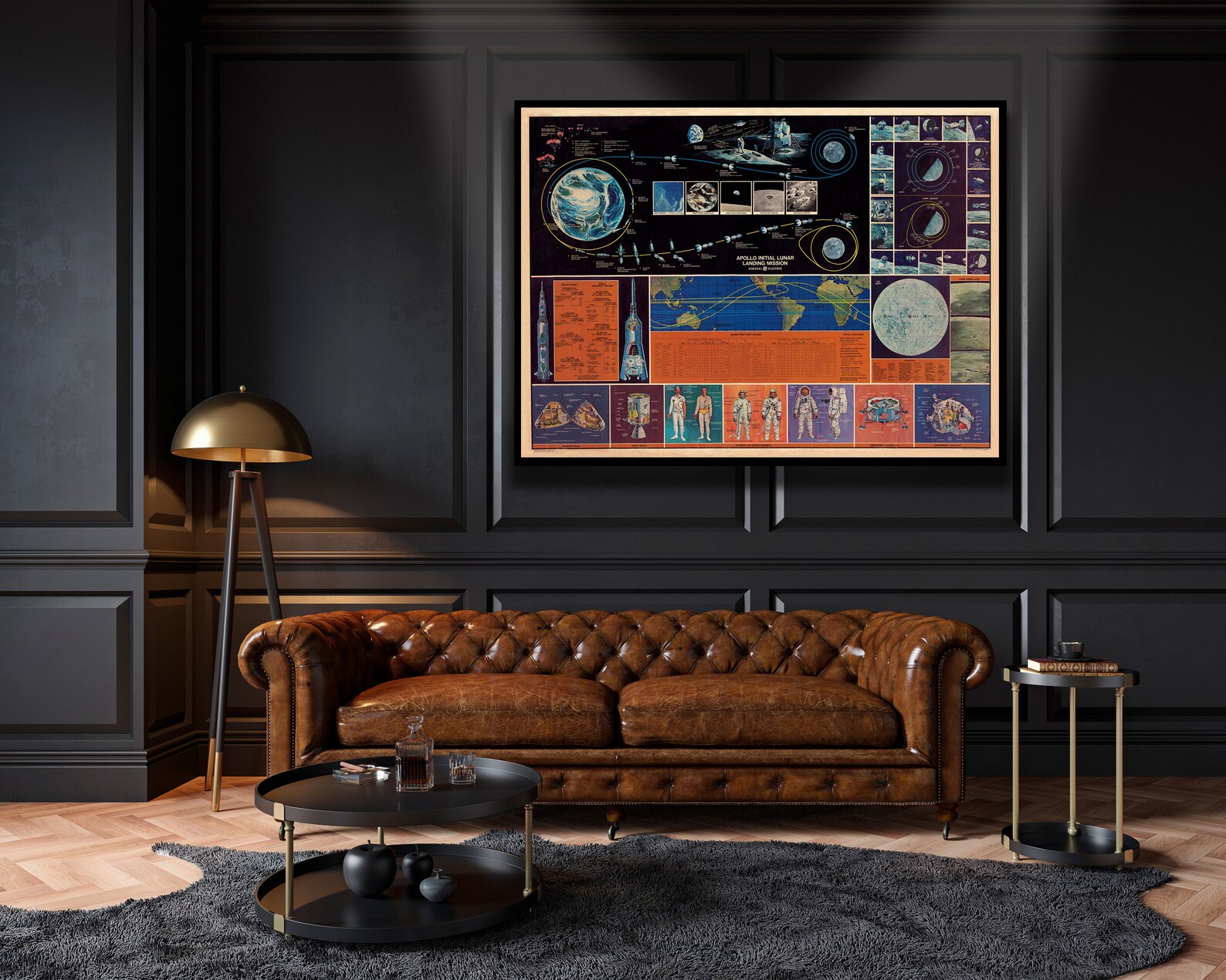 NASA Flight Plan General Electric Apollo Initial Lunar - Etsy